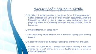 Presentation on Textile Singeing | PPTX
