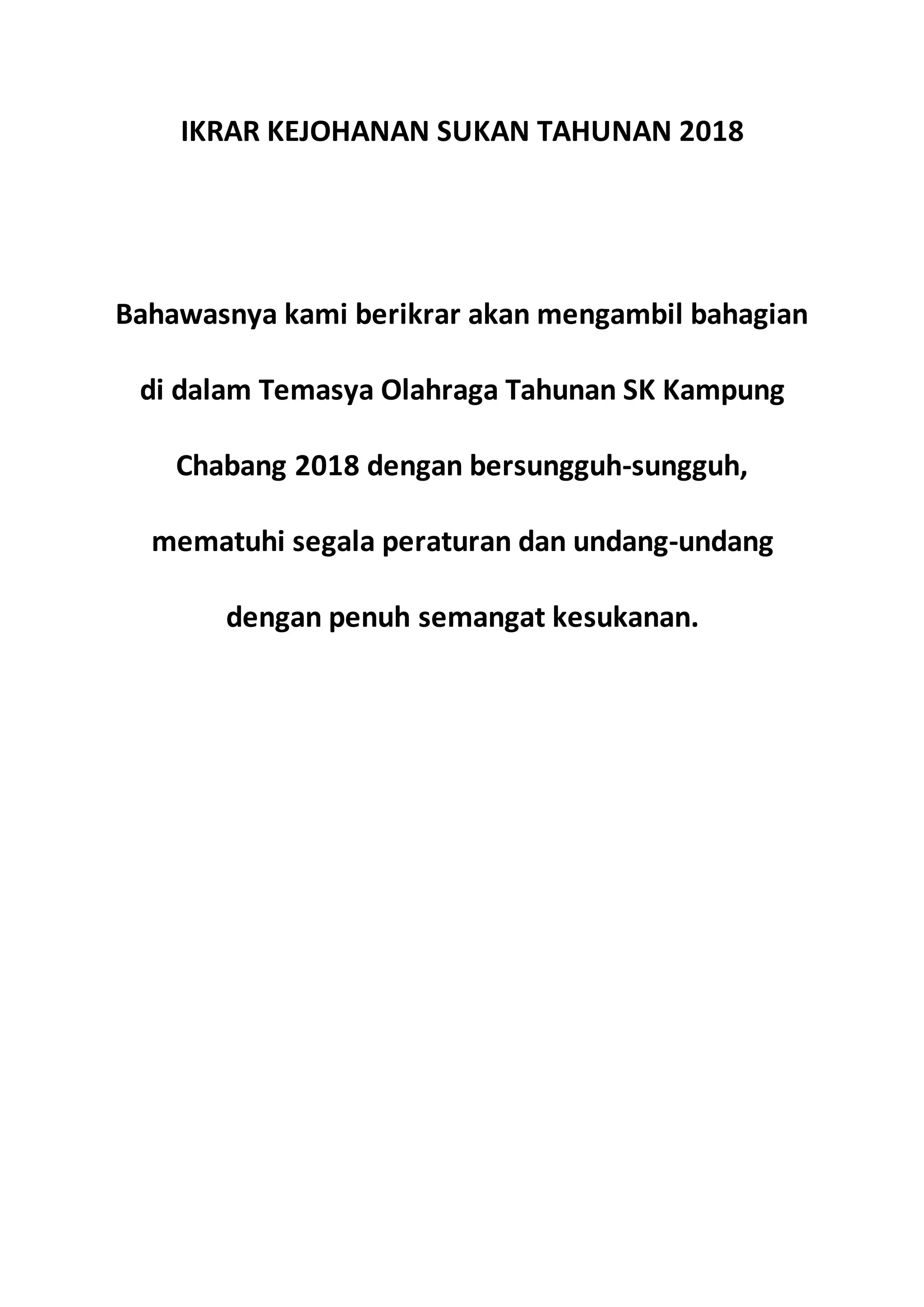 Ikrar sukan skkc 2018. docx | DOCX