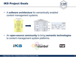 Interactive Knowledge Stack - A Software Architecture for Semantic Content Management Systems | PPT