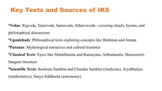 Key Texts and Sources of Indian Knowledge System | PPTX
