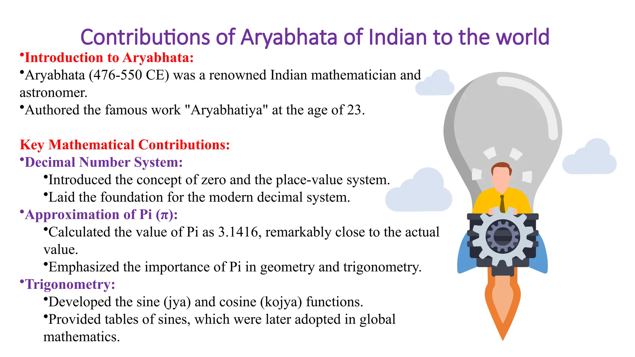 Contributions of Indian to the world in Mathematics & Astronomy . | PPTX