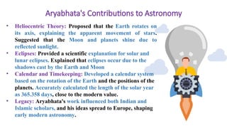 Contributions of Indian to the world in Mathematics & Astronomy . | PPTX