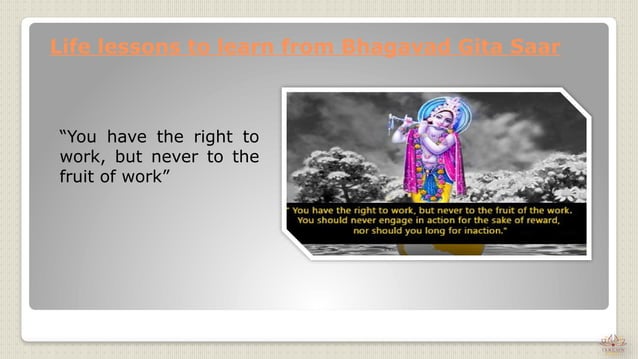 life lessons of bhagvad gita by lord krishna | PPTX