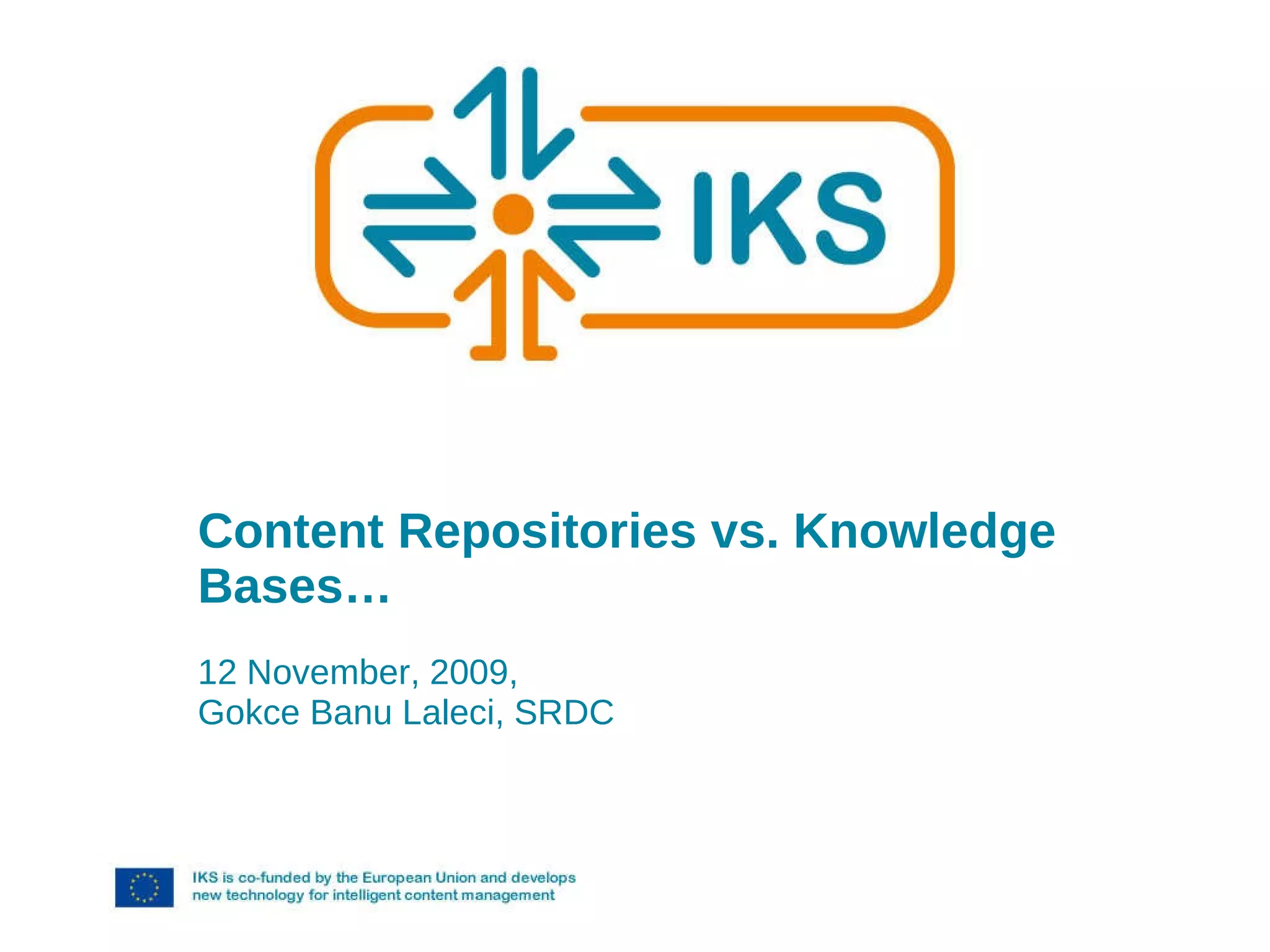 Content Repositories vs Knowledge Bases | PPT