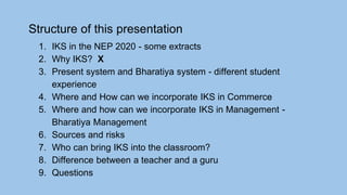 IKS in Commerce and Management .pptx