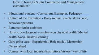 IKS in Commerce and Management .pptx