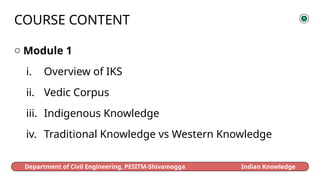 IKS Module 1-1.pptx indian knowledge systerm | PPTX