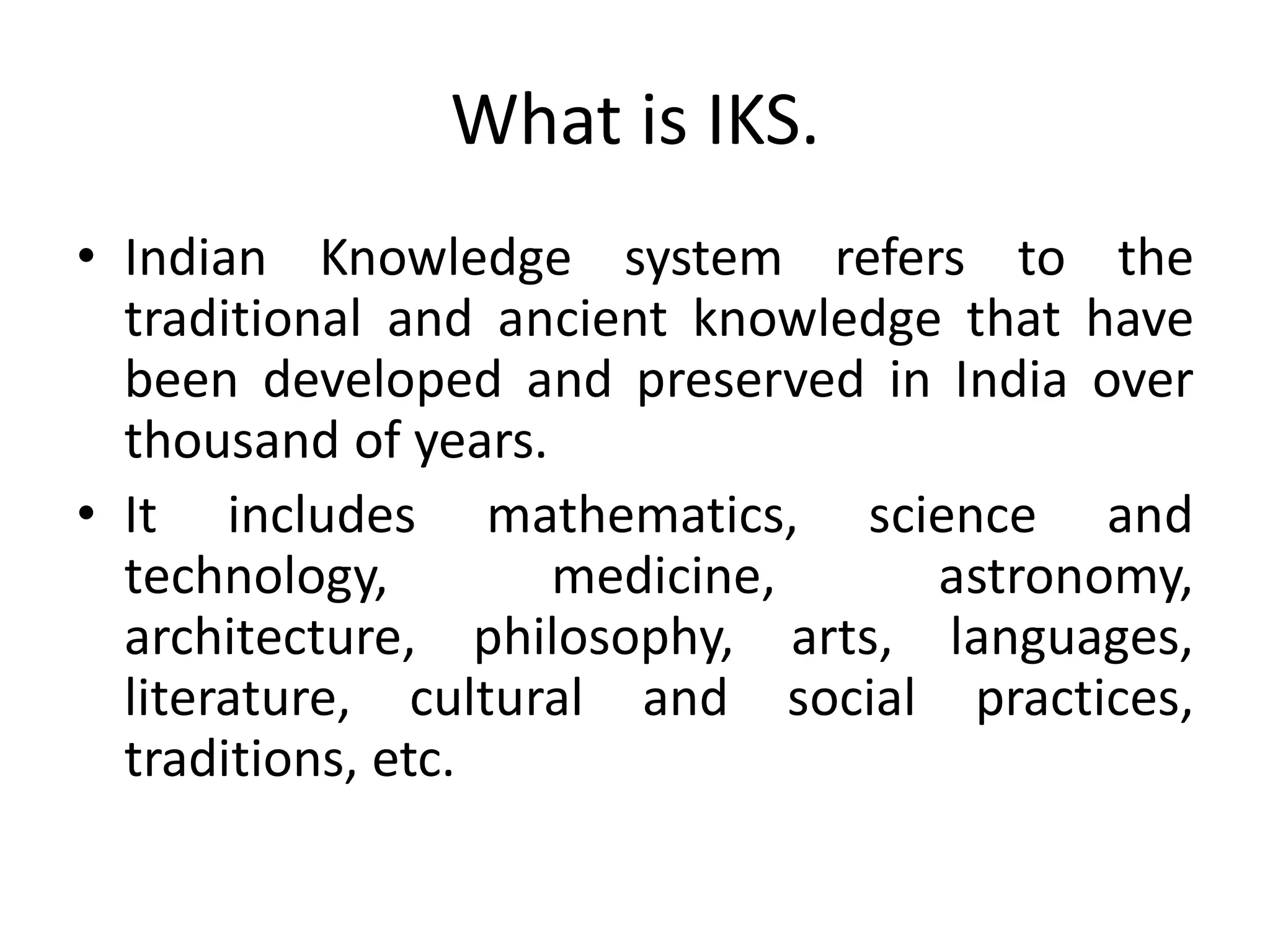 VTU notes for Indian Knowledge System 2022 scheme ppt | PDF