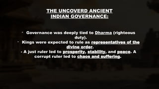 Indian Knowledge System. Principles of Good Governance in Ancient India ...