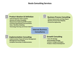 Iksula Ecommerce Consulting Services | PDF | Management Consulting Industry | Industries