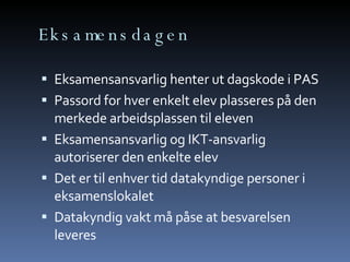 Ikt Basert Eksamen | PPT