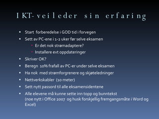 Ikt Basert Eksamen | PPT