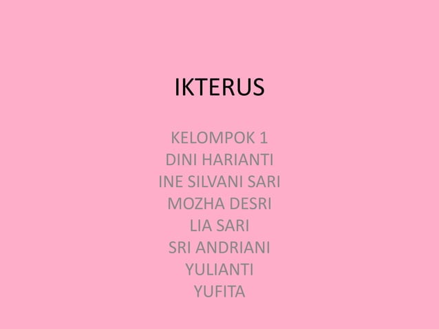 Ikterus | PPTX
