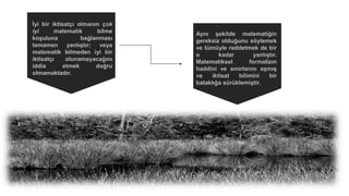 MATEMATİKSEL FORMALİZM ÜZERİNE ELEŞTİRİ | PPT