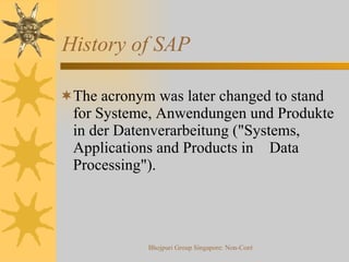 History and Evolution of ERP & SAP | PPT