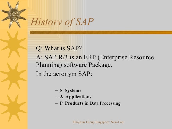 History and Evolution of ERP & SAP