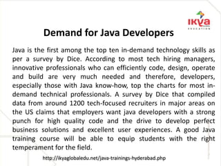 Best Java Training Institute in Hyderabad | PPT