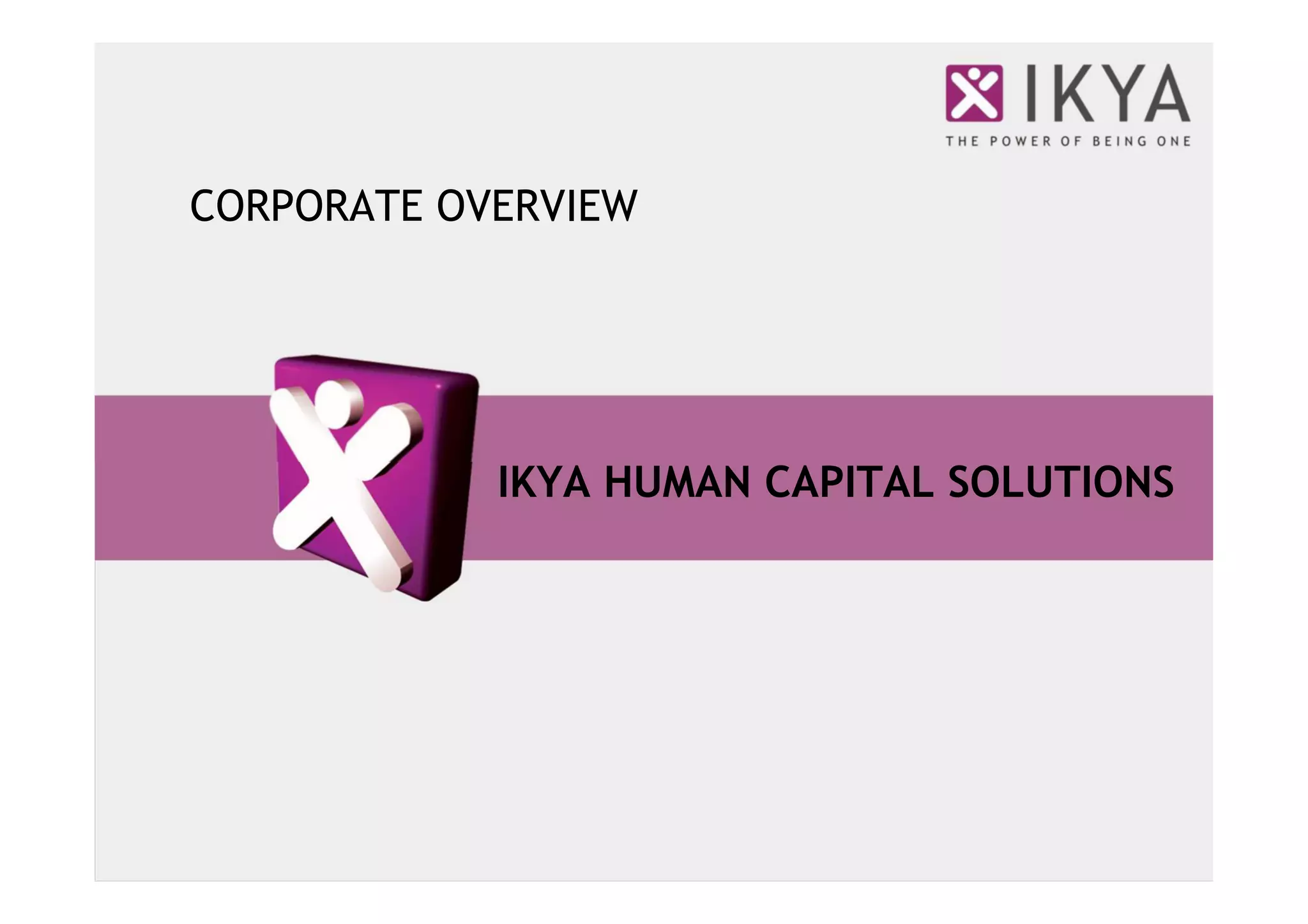 Ikya Corporate Overview | PDF