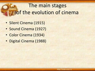 The Evolution of the West's Film Art | PPT | History | Genres