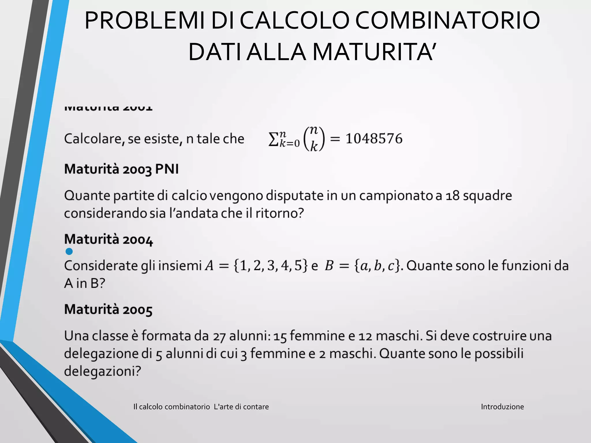 Il calcolo-combinatorio | PPTX