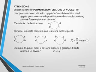Il calcolo-combinatorio | PPTX
