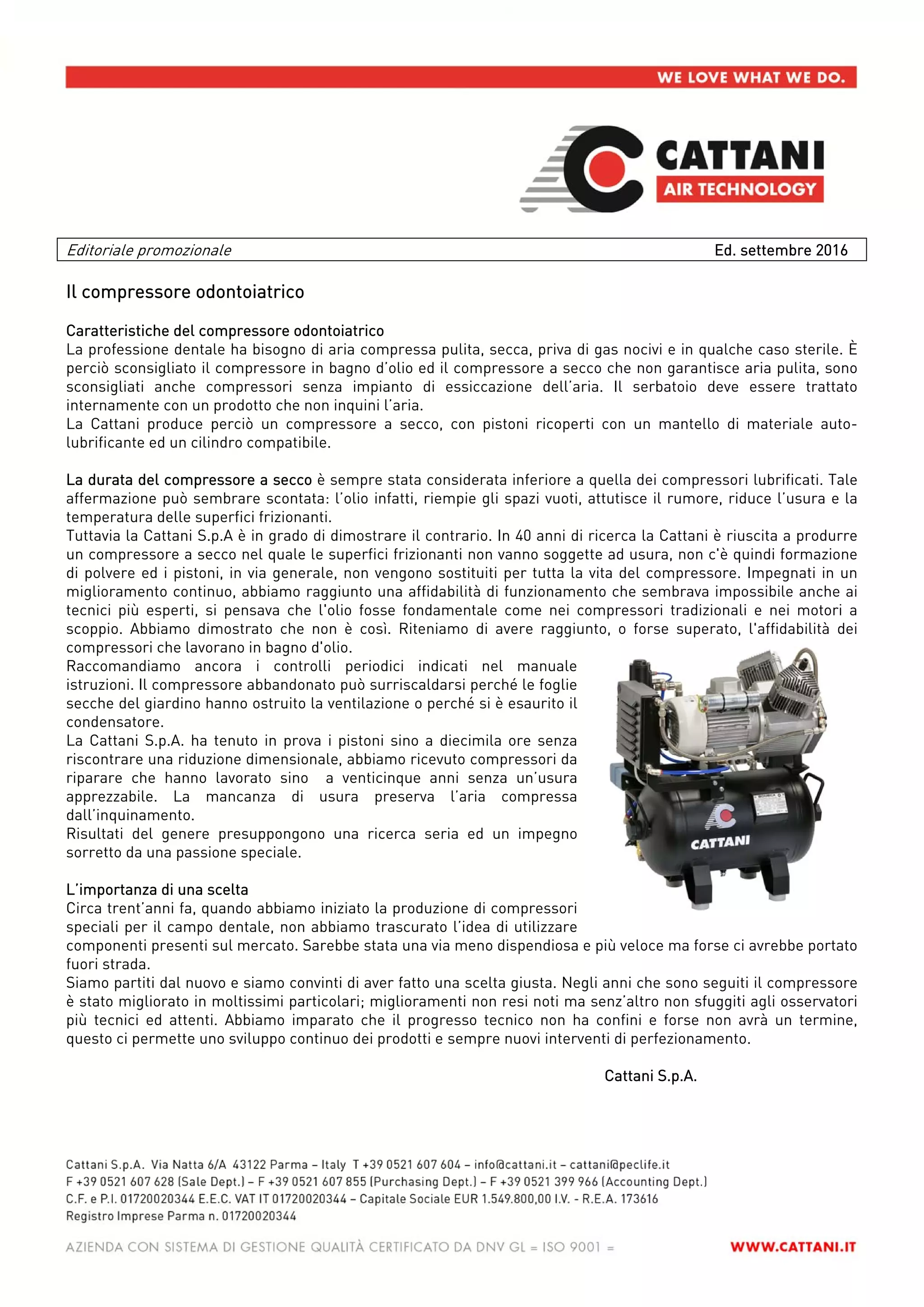 Il compressore odontoiatrico | PDF