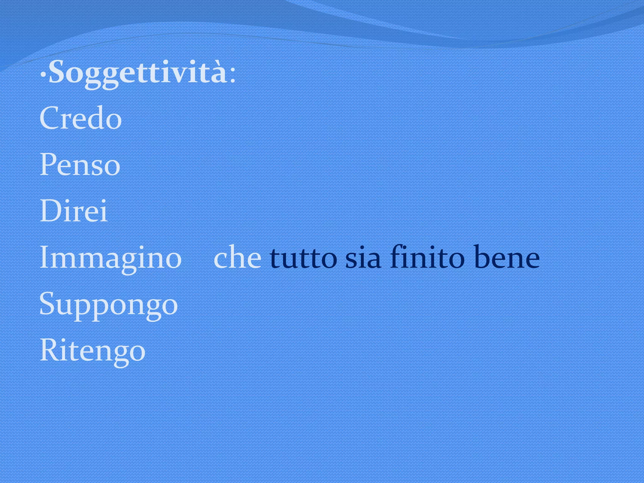 Il congiuntivo presente | PPTX