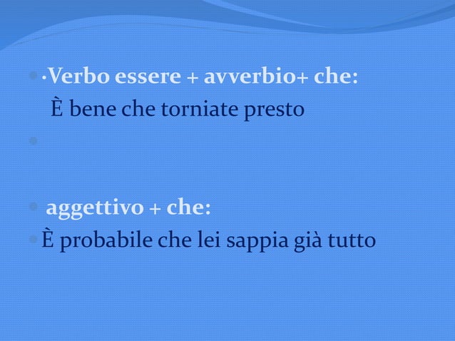 Il congiuntivo presente | PPTX