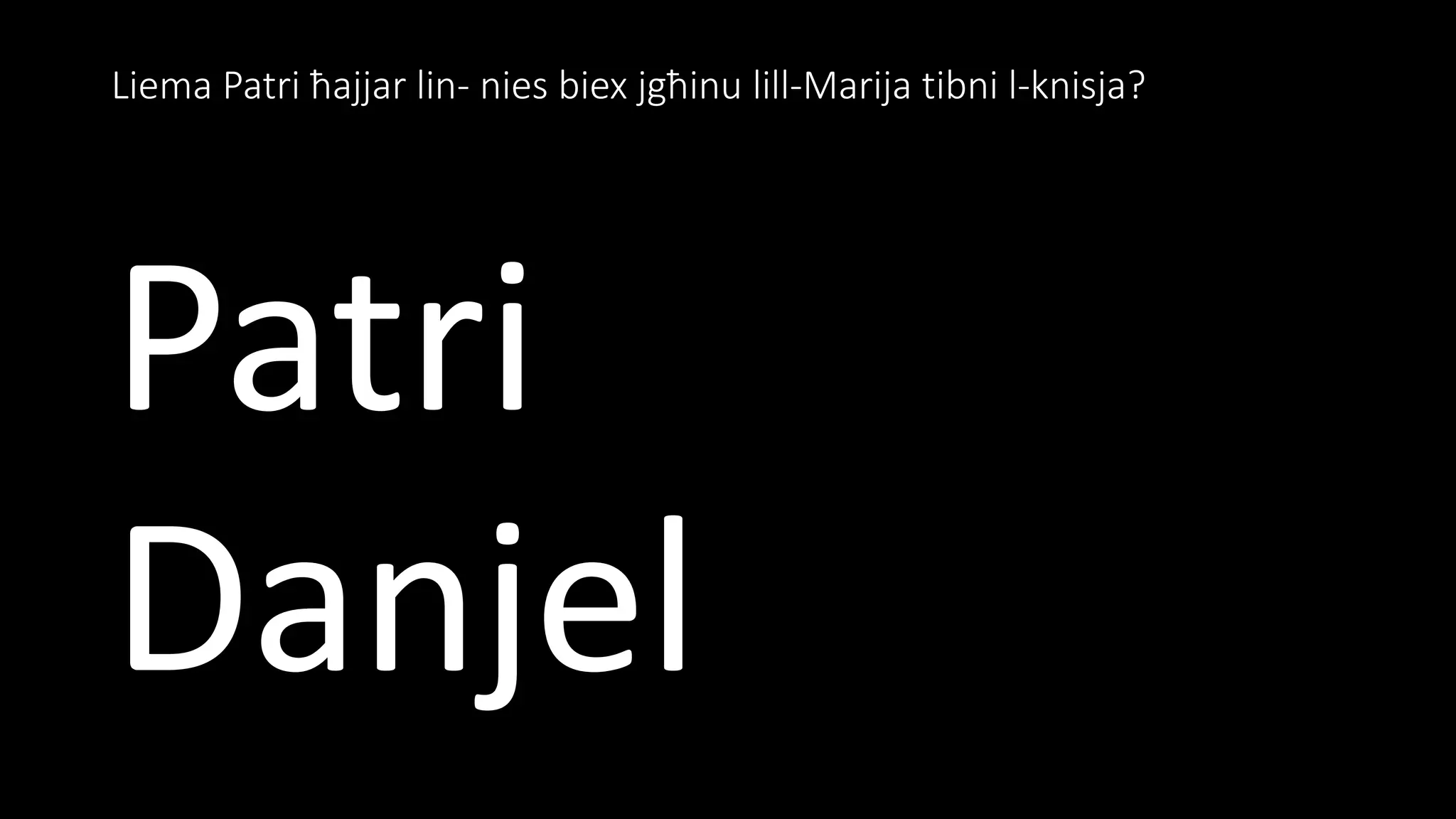 Il madonna tal-isperanza | PPTX