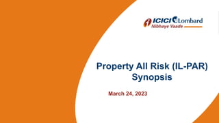 PROPERTY ALL RISK INSURANCE PRODUCT -PPT | PPTX