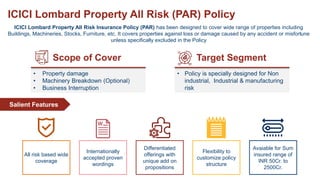 PROPERTY ALL RISK INSURANCE PRODUCT -PPT | PPTX