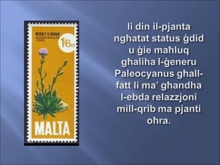 Il-Pjanta Nazzjonali ta' Malta | PPT