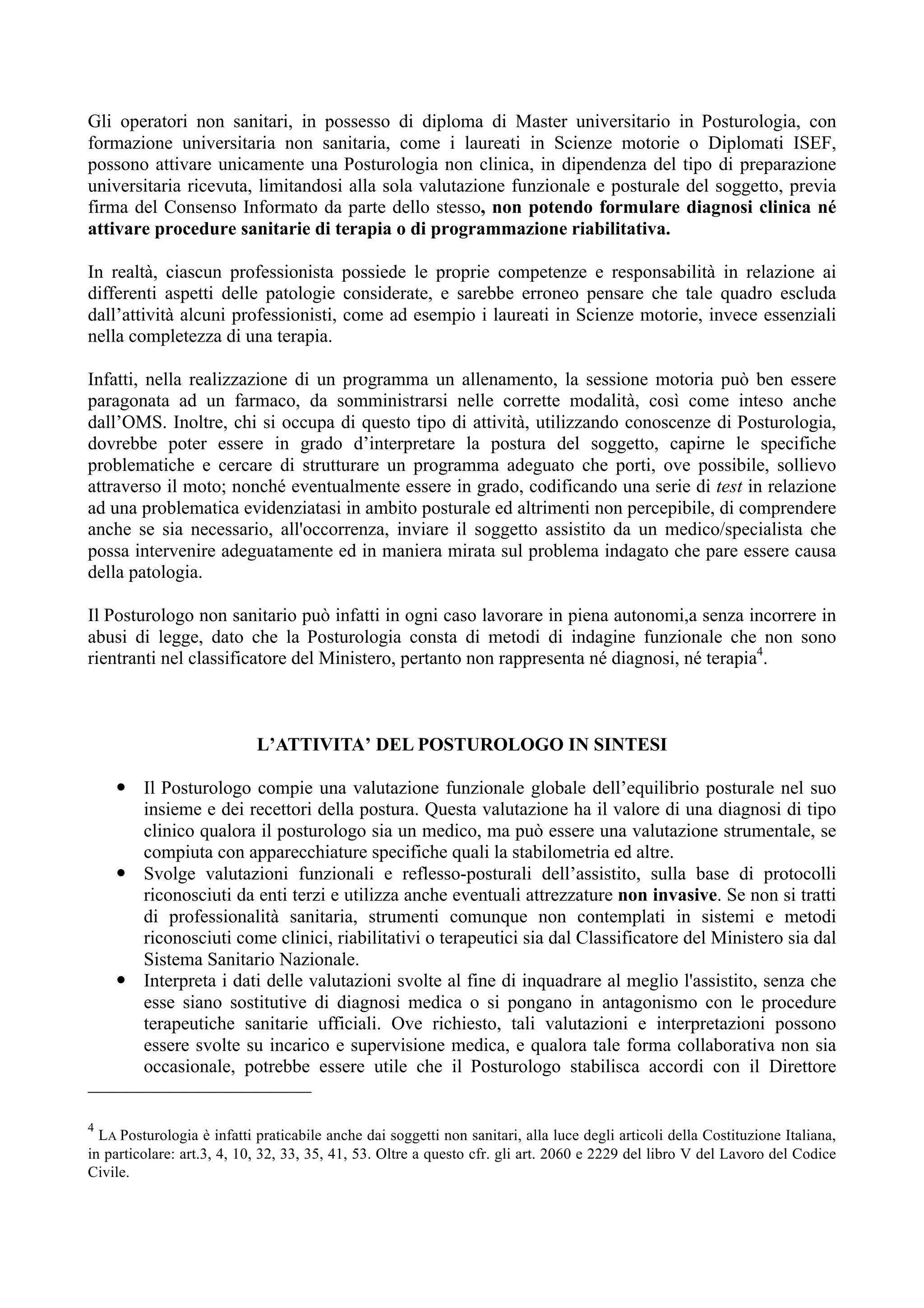 Il posturologo-chi-puo-fare-cosa | PDF