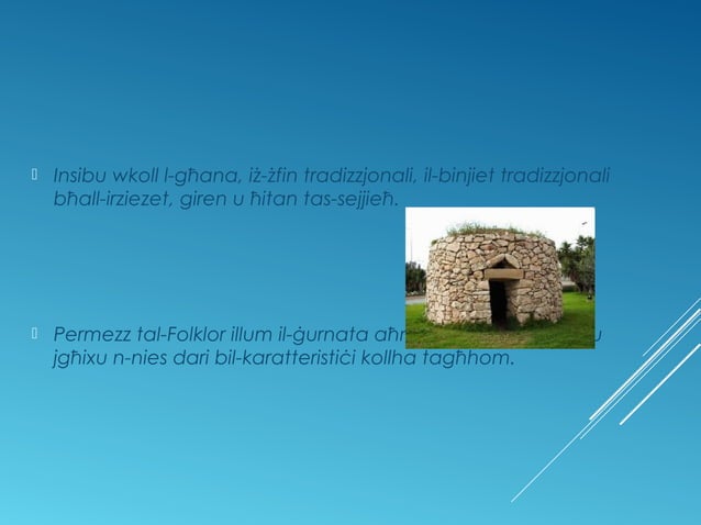Il proġett - il-folklor malti | PPT