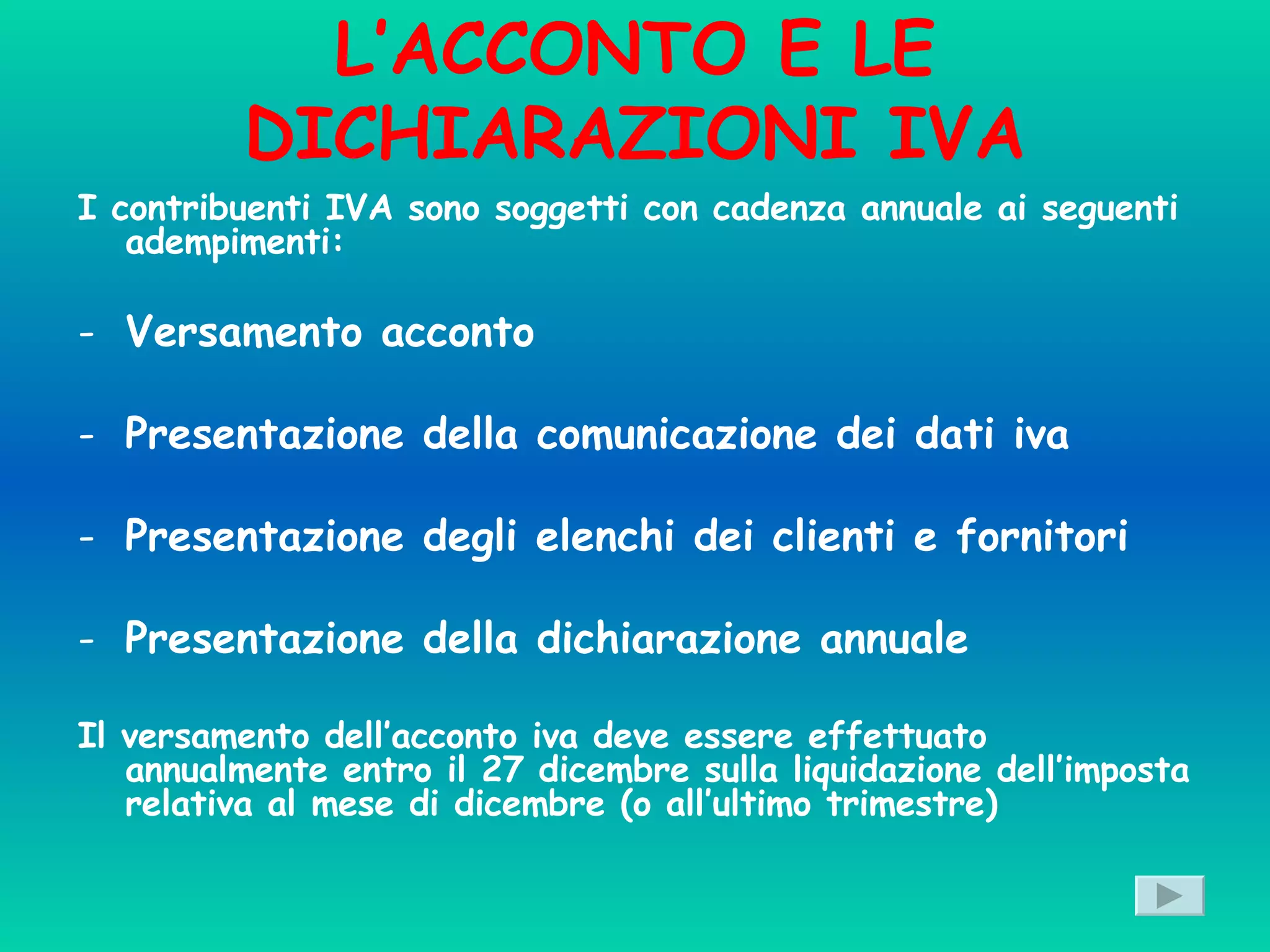 Il Toppe delle Presentazioni iva | PPT