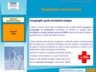 Il trattamento dei permessi donazione sangue | PPT
