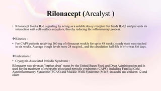 Drugs affecting IL-1 | PPTX