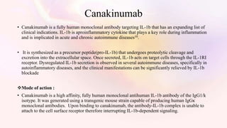 Drugs affecting IL-1 | PPTX