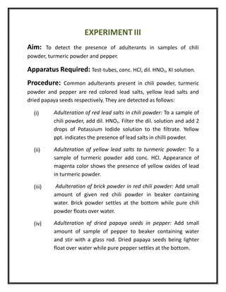 Adulterants | PPTX