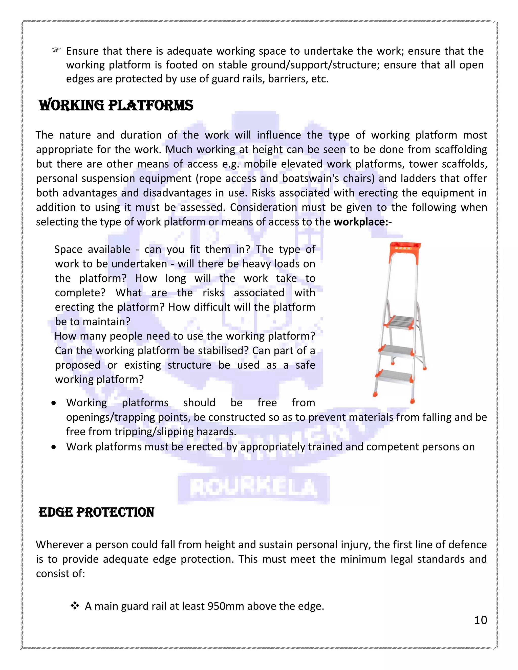 HEIGHT WORK SAFETY REPORT | PDF