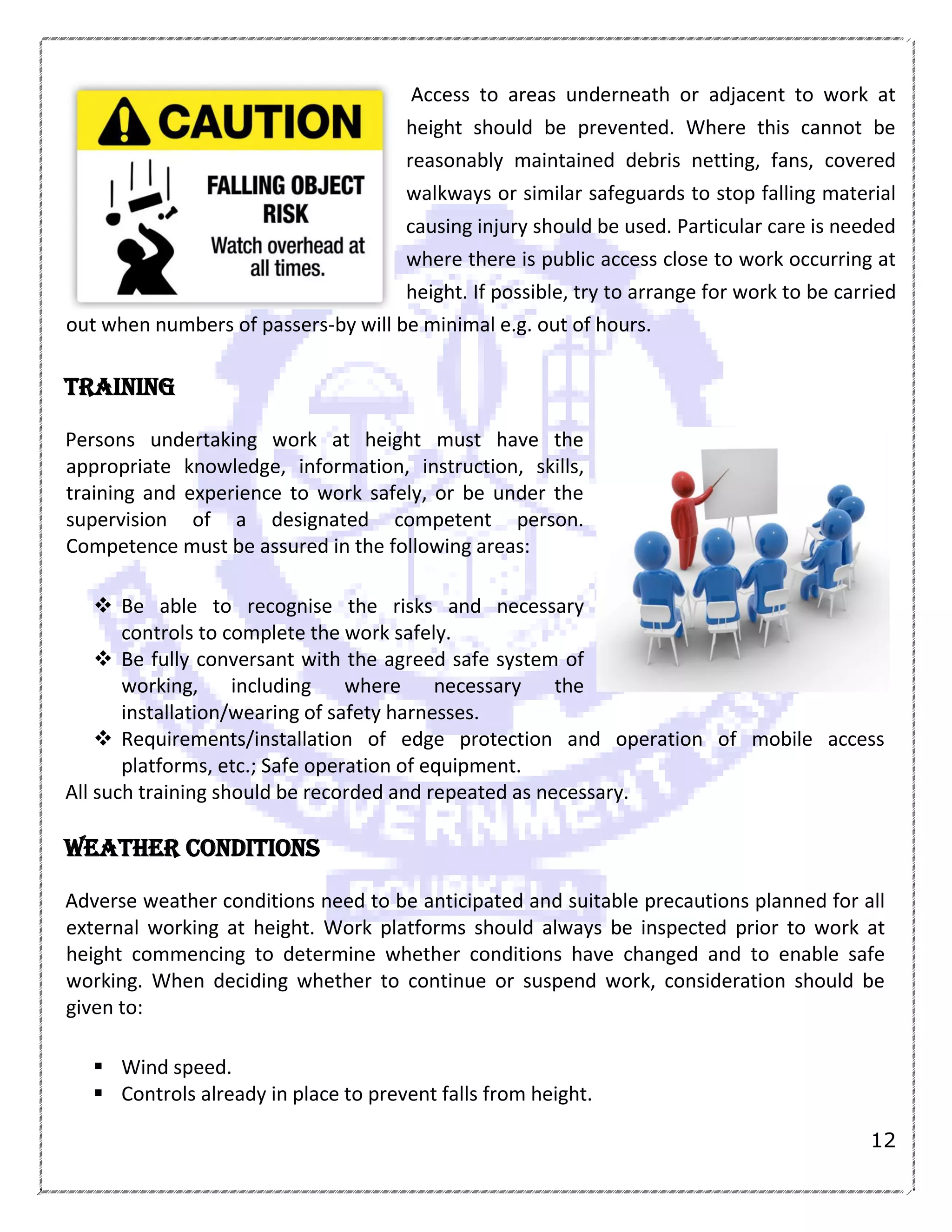 HEIGHT WORK SAFETY REPORT | PDF