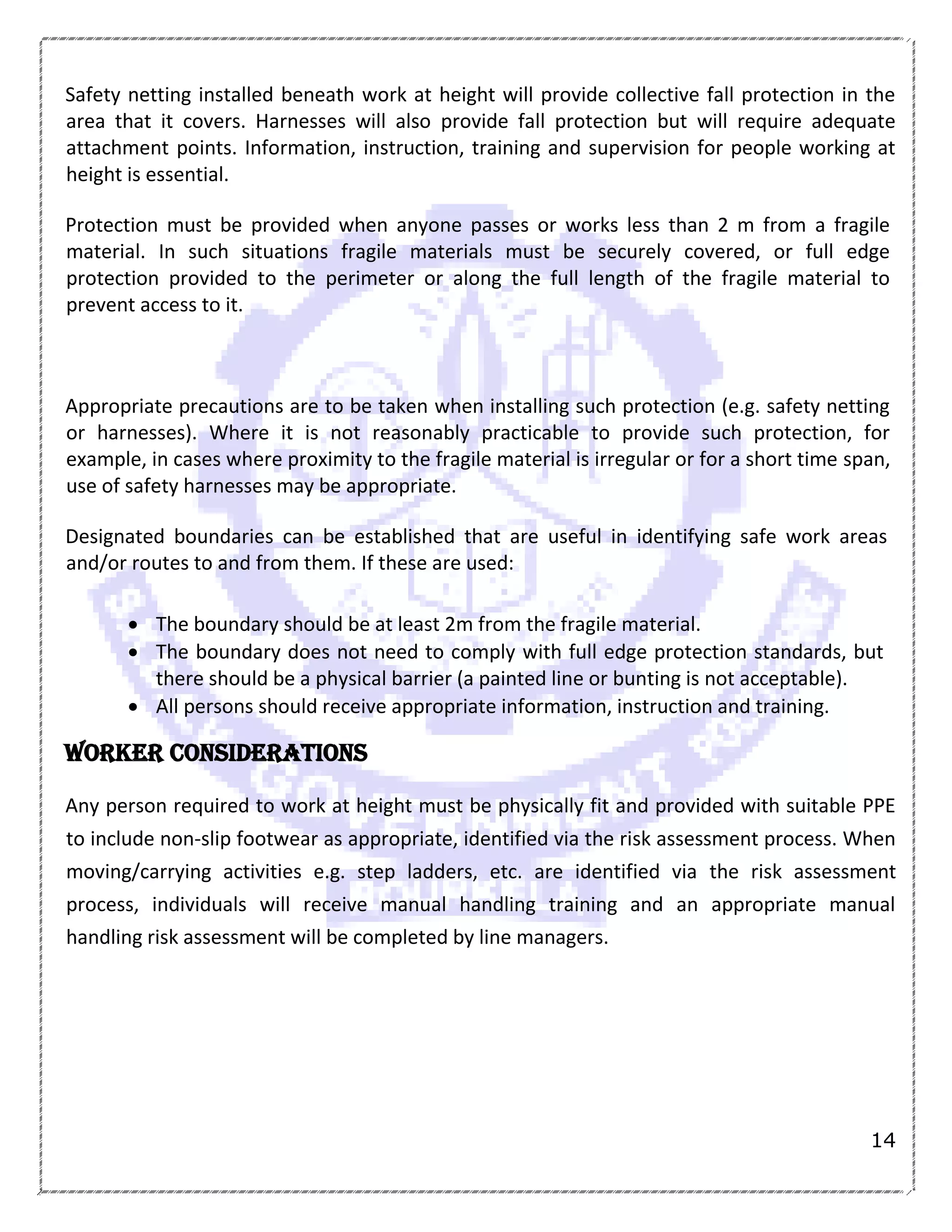 HEIGHT WORK SAFETY REPORT | PDF