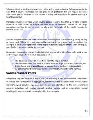 HEIGHT WORK SAFETY REPORT | PDF