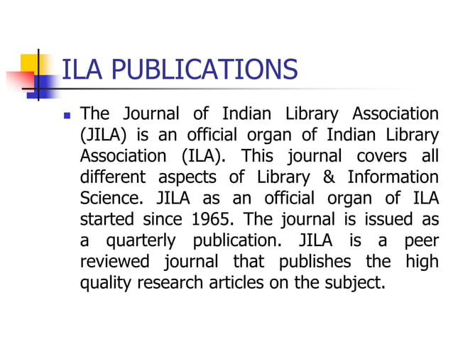 ILA.ppt | Publishing Industry | Industries