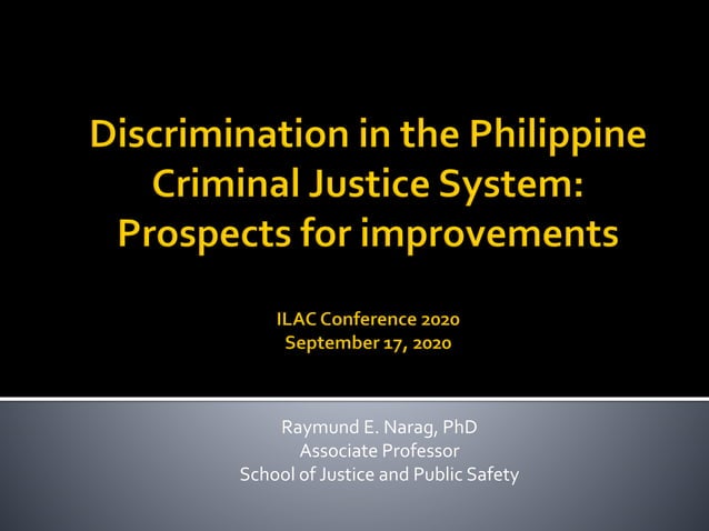 Ilac 2020 presentation 17 sep 10am - raymund narag | PPT