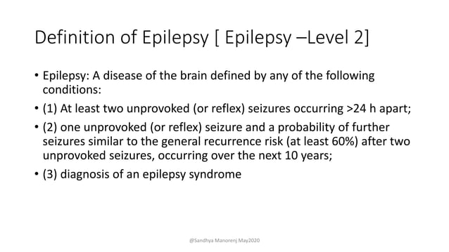 Ilae 2017 Revised classification of epilepsy | PPTX