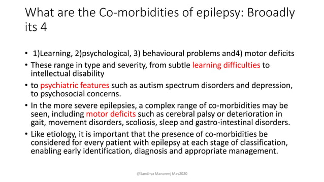 Ilae 2017 Revised classification of epilepsy | PPTX