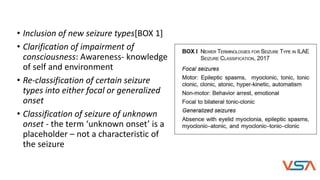 ILAE classification of seizures and epilepsies | PPTX