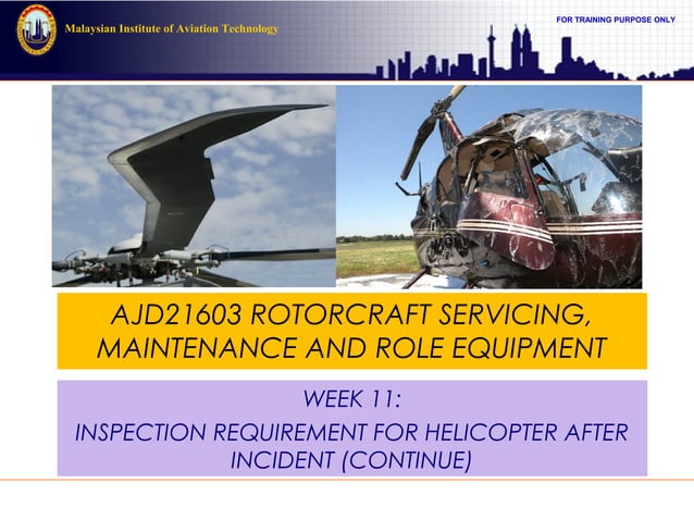 Inspection requirements for helicopter after incidents 2 | PPT