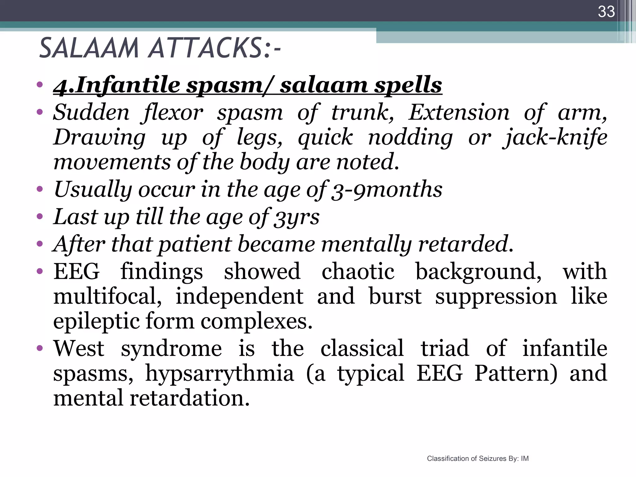 Classification of Seizures by ILAE | PPT